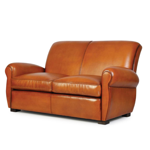 Leather club sofas | handcrafted in basane leather, custom made